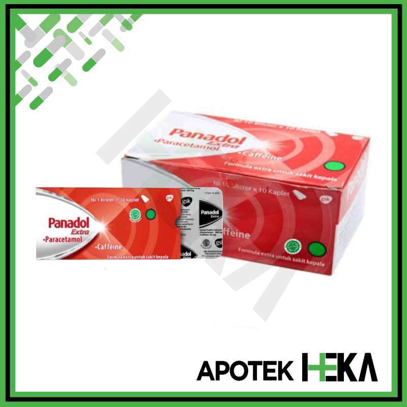 Jual Panadol Merah Extra Paracetamol Box Isi 100 Tablet Di Seller ...