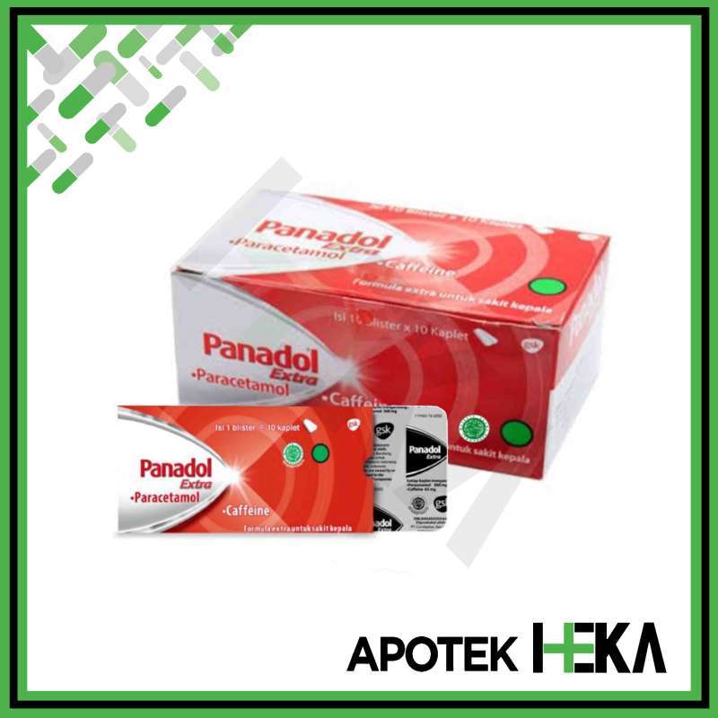 Jual Panadol Merah Extra Paracetamol Box Isi 100 Tablet Di Seller ...
