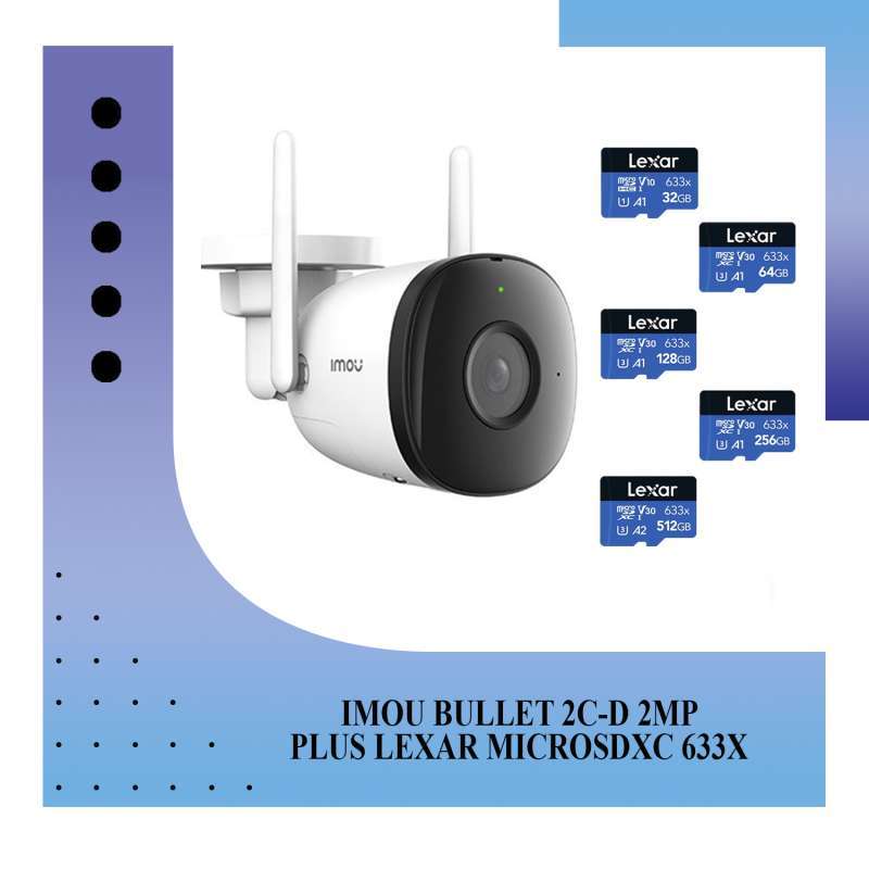 Jual IP CAM IMOU BULLET 2C D 1080P Plus Memory Card Lexar di Seller ...