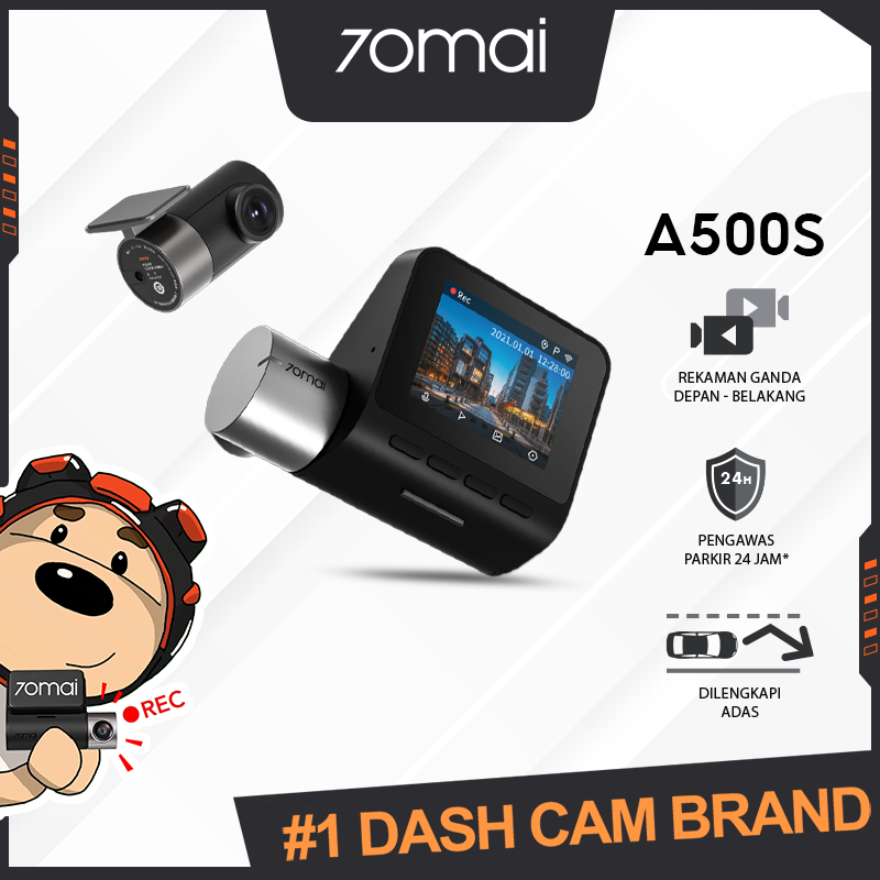 Promo 70mai Dash Cam Pro Plus A500s Set 1944p Gps Adas(front +rear Camera) - Front+rear+kit ...