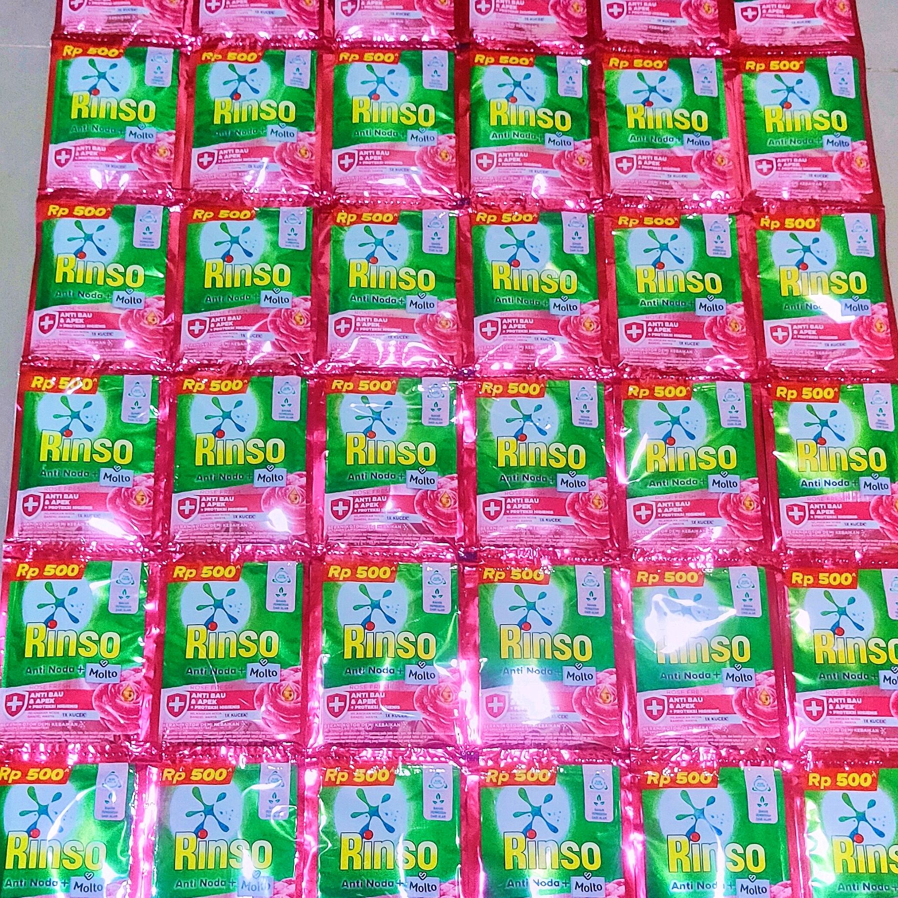 Promo Rinso Molto cair Renceng 500 1 Karton / Dus ( isi 288 sachet ...