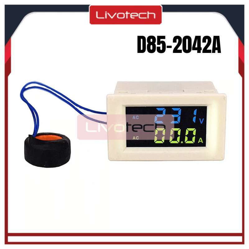 Jual Voltmeter Ampere Meter Ac 85-500v 100a Ct Ammeter Volt D85-2042a ...