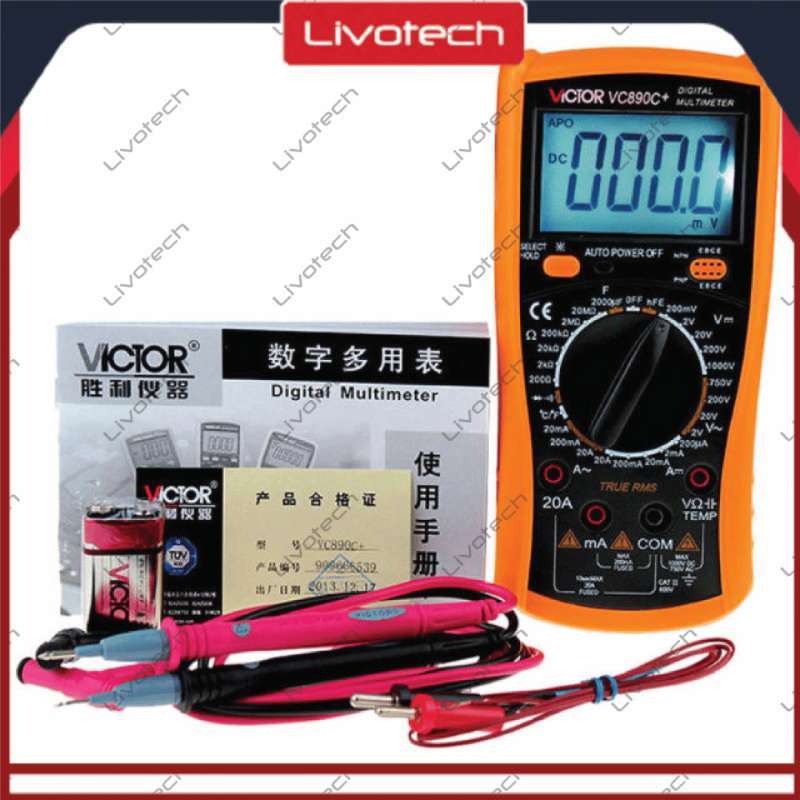 Jual Multitester Digital Victor Vc890d Multi Meter Avo Avometer Vc 890d ...