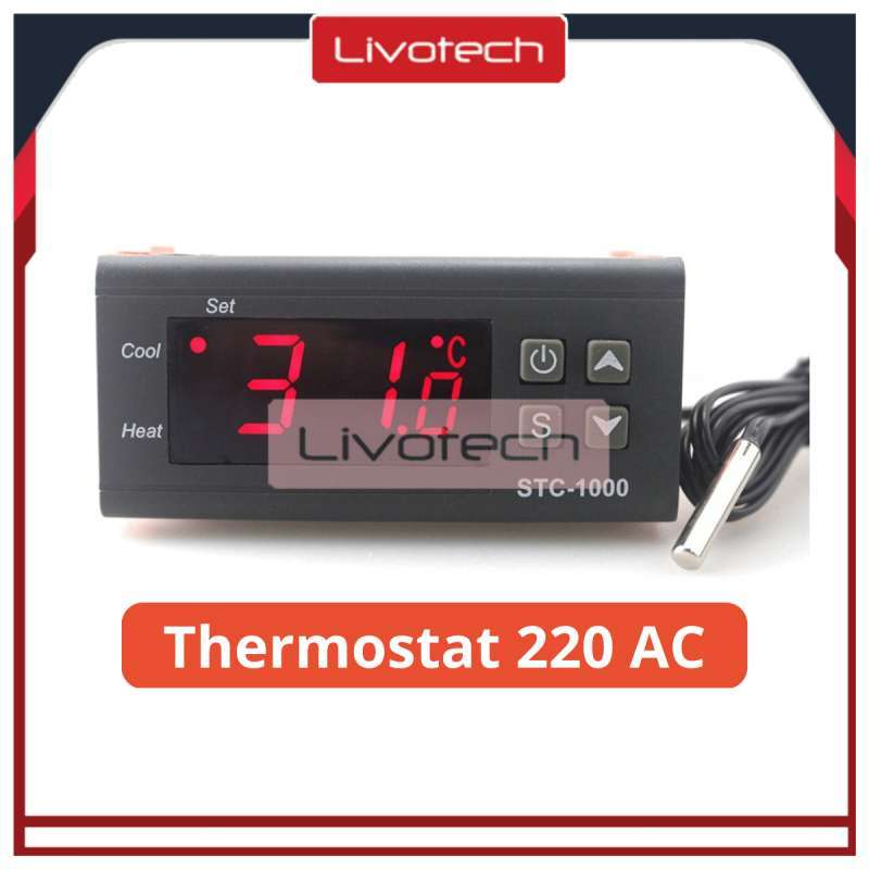Jual Thermostat/Termostat Digital STC-1000 220V AC Suhu Temperature Control di Seller Livotech ...