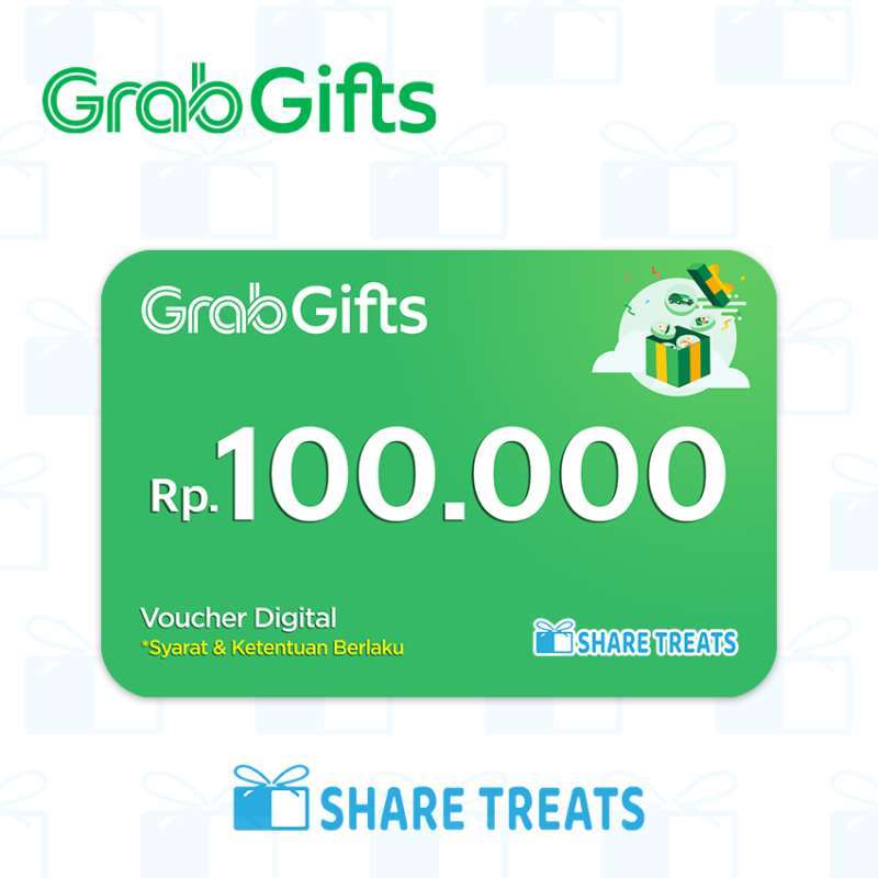 Promo Voucher Digital Grab Gifts Rp 100.000 Diskon 19% di Seller Share Treats Official Store ...