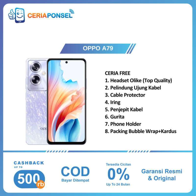Promo Oppo A78 5g 8/128 Gb 50mp Mediatek 6833 Garansi Resmi Diskon 6% Di Seller Ceria Ponsel ...