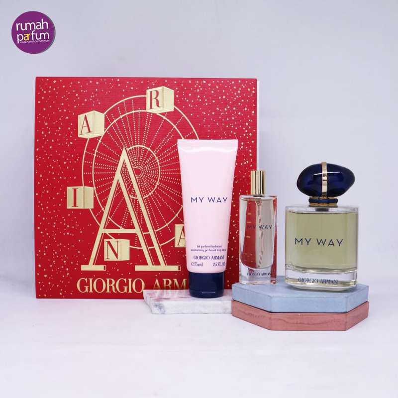 Promo Giorgio Armani My Way Woman (gift Set) Diskon 25% Di Seller Rumah ...