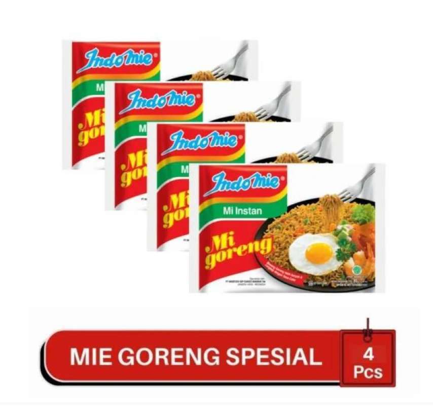 Jual Indomie Mie Goreng 80gr [4 Pcs] - Indomie Mie Goreng 80gr [4 Pcs ...