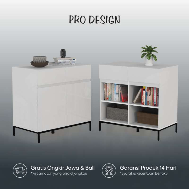 Promo Pro Design Petra Bufet Dengan 2 Pintu 2 Laci Diskon 42% Di Seller ...