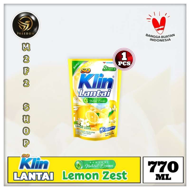 Promo So Klin Lantai Sensasi Natural Essence Parfume Aromatic Lemon ...