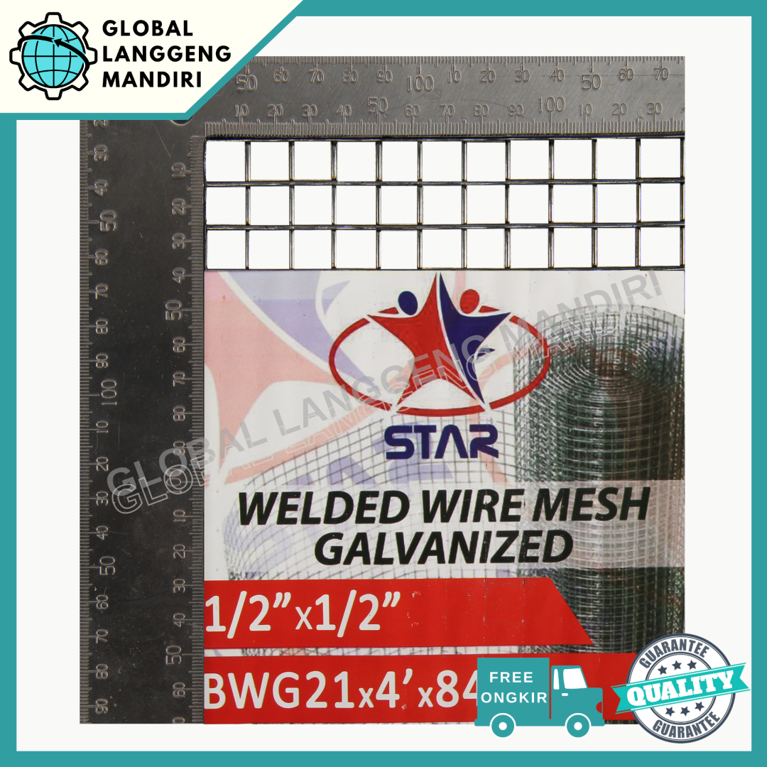 Jual KAWAT RAM GALVANIS 1/2X1/2X0.8MMX1M / KAWAT LOKET 12MM BWG21 di ...