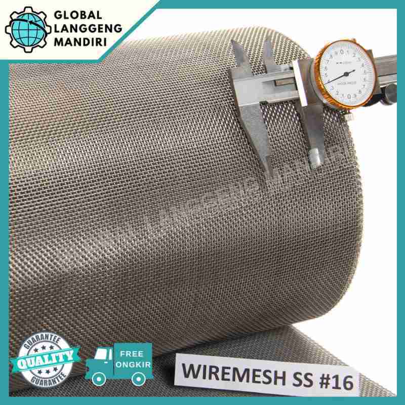 Jual Wire Mesh 16 Stainless (304) 1.3mx0.3mmx1m / Kawat Nyamuk ...