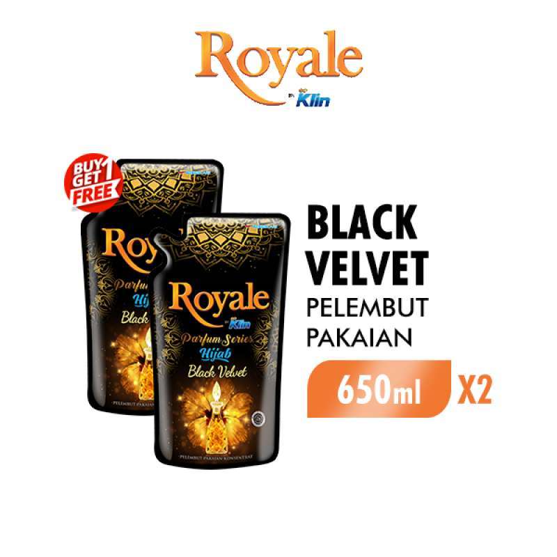 Promo [buy 1 Get 1] - Royale Softener Black Velvet Pouch Pelembut ...