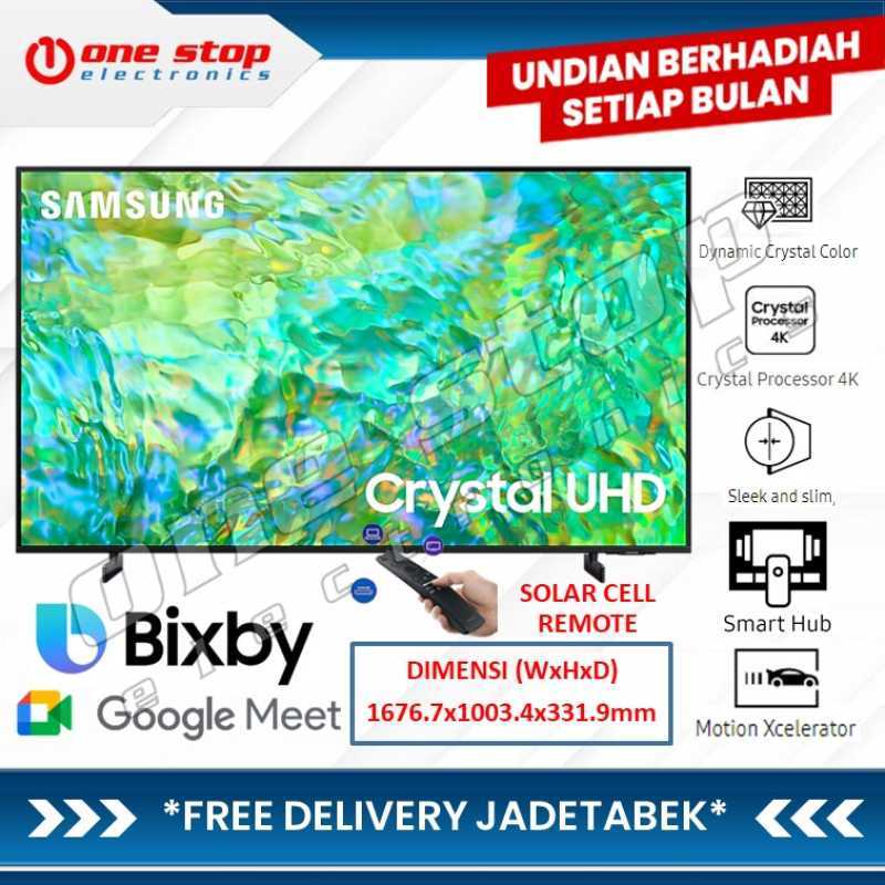 Promo [garansi Resmi] Samsung 75cu8000 Crystal 4k Uhd Smart Tv 75 Inch ...
