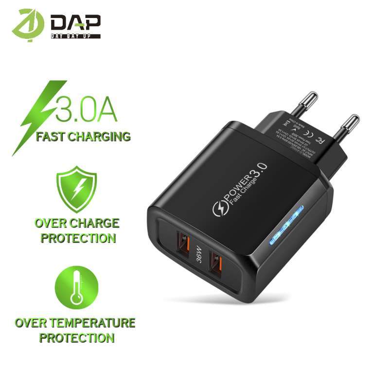 Promo Dap Fast Charging Port Usb Charger A A Watt D A Qc Garansi Tahun
