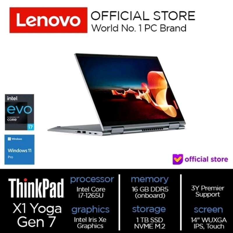 Promo Lenovo Thinkpad X1 Yoga Gen 7 85id || Intel Core I7-1265u 16gb ...