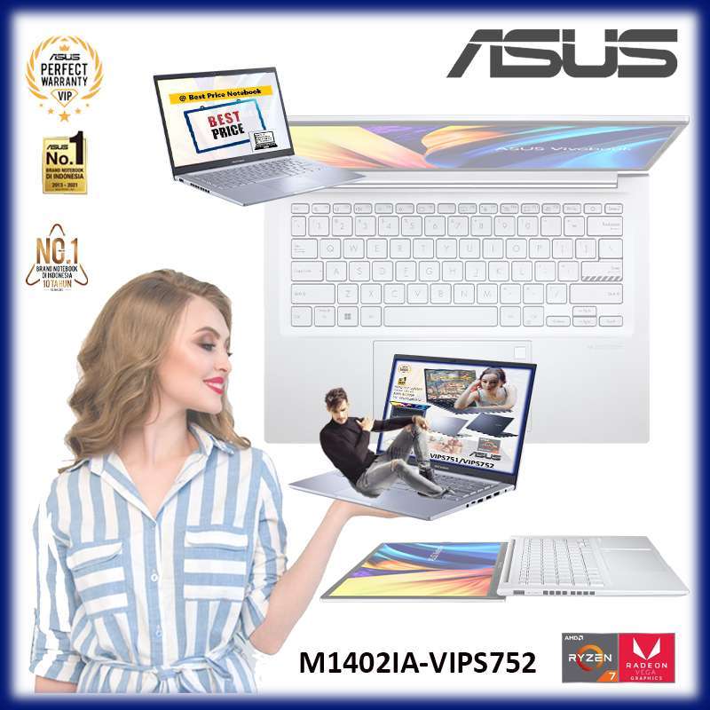 Promo Asus Vivobook 14 M1402ia Vips751 Vips752 R7 4800h 8gb 512gb 14fhd ...