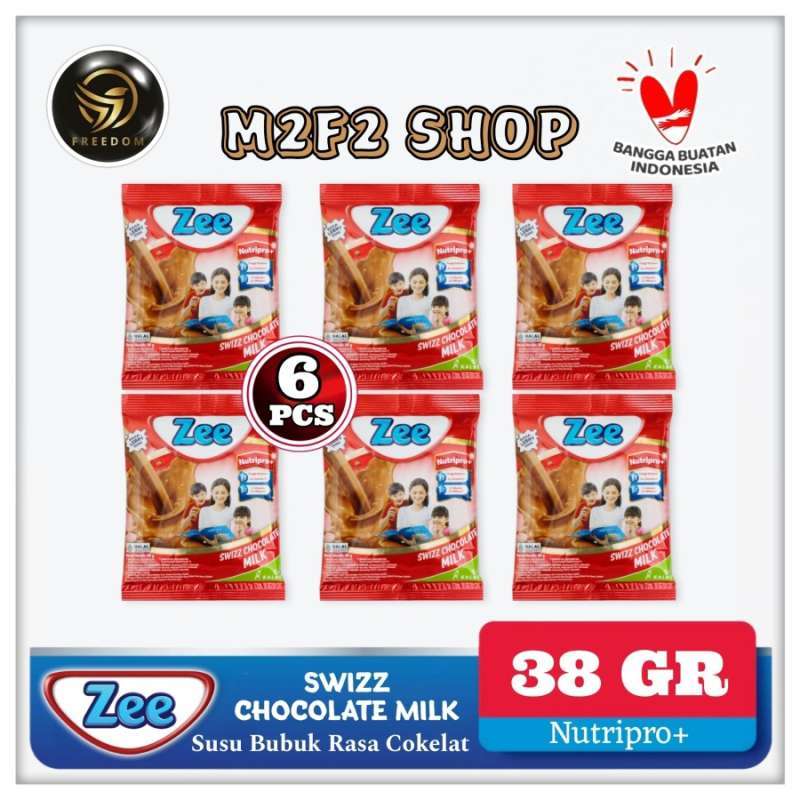 Promo Susu Zee Swizz Chocolate Milk | Cokelat Sachet - 38 Gr (kemasan 6 ...