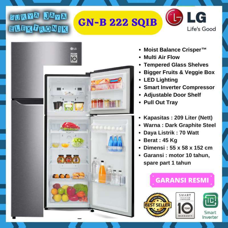 Jual Kulkas Lg 222 Sqib Original, Murah & Diskon Februari 2024 | Blibli