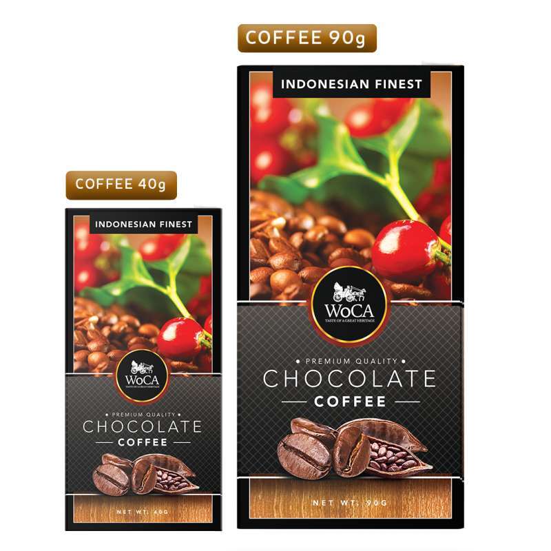 Promo Woca Premium Chocolate Bar - Cokelat Batang Rasa Kopi - 90 Gram ...