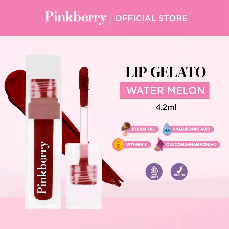 Promo Pinkberry Lip Gelato 4.2ml Water Melon - Long Lasting ...