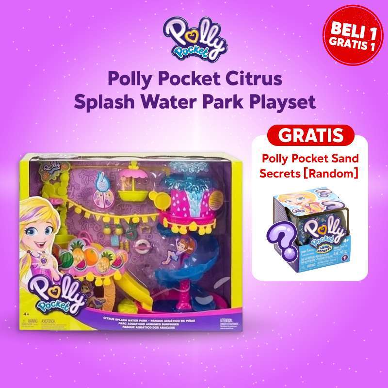 Promo Beli 1 Gratis 1 - Polly Pocket Citrus Splash Water Park Gfr02 ...