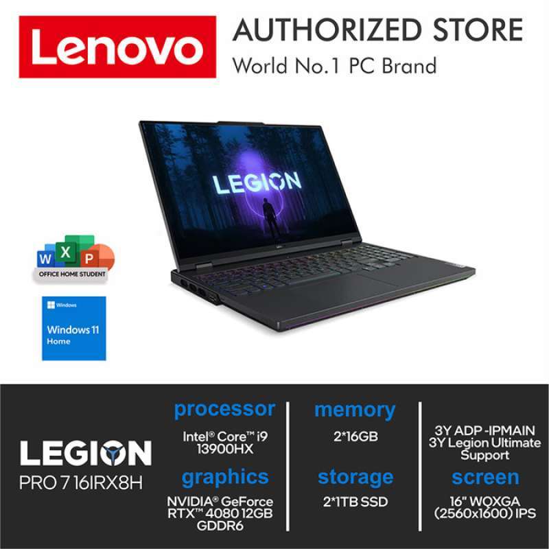 Promo Lenovo Legion Pro 7 I9 13900hx 32gb 1tb Rtx 4080 12gb Ips 16 W11 ...