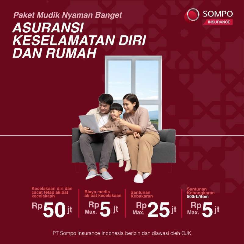 Jual Sompo Asuransi Personal Accident Mudik Di Seller Sompo Insurance Indonesia - Karet, Kota ...