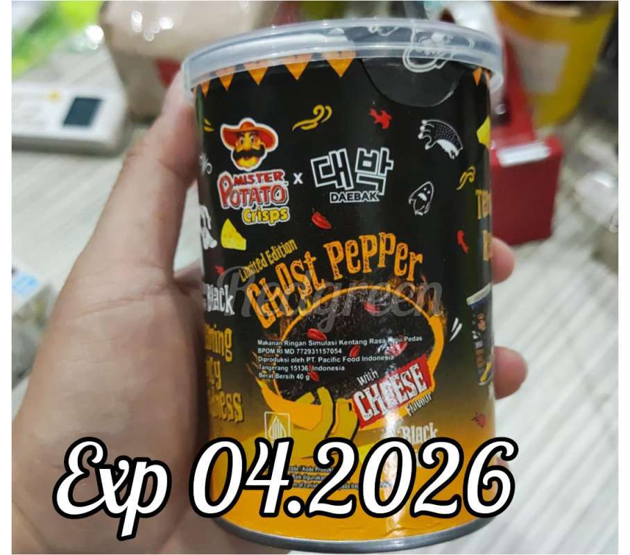 Jual Pringles Mister Potato Cisps Original Mini Keripik 42gr Pringles ...