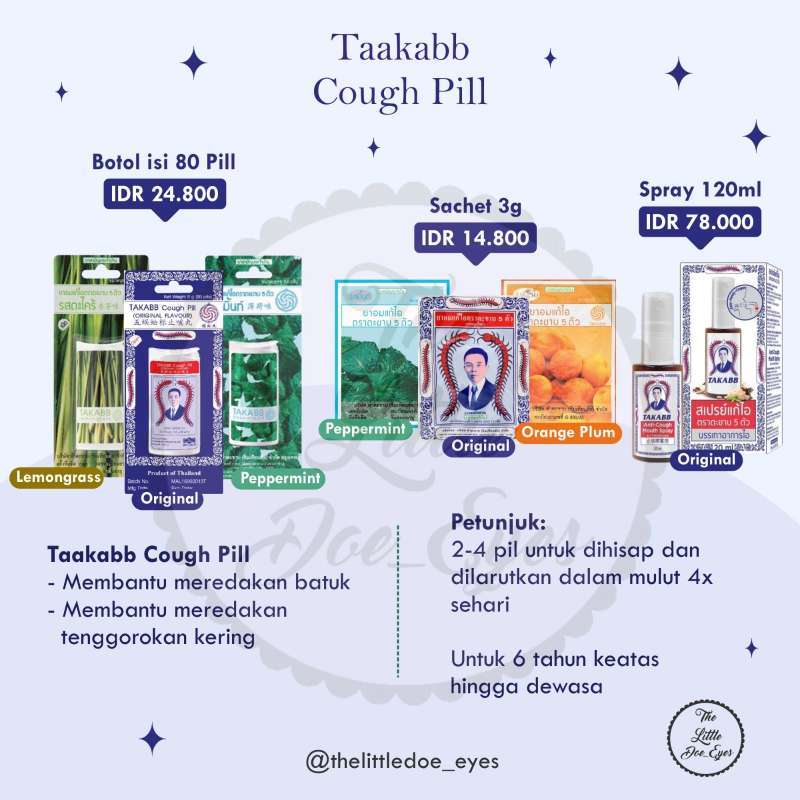 Jual Takabb Cough Pill Obat Batuk Cap Kelabang Botol / Sachet Di Seller ...