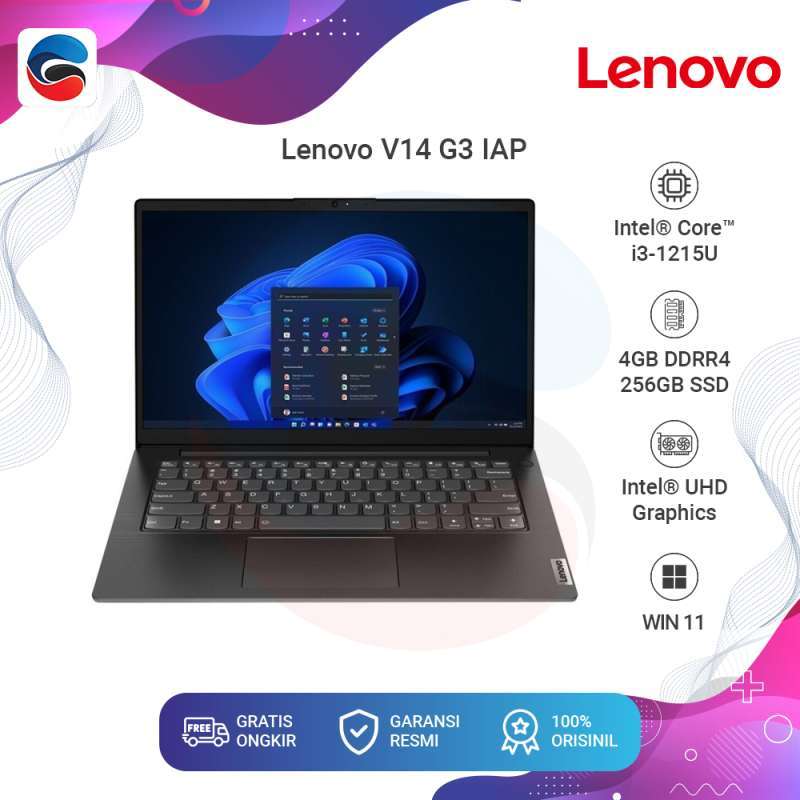 Jual LENOVO Laptop V14 G3 IAP Intel Core i3 1215U 4GB 256GB 82TS00ALID di Seller Grosiria ...