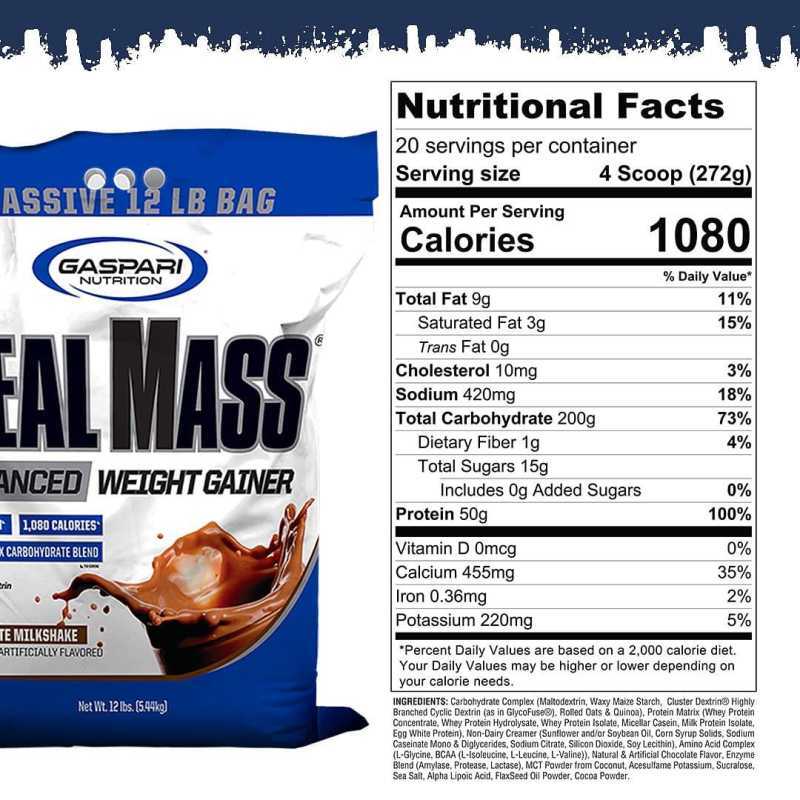 Promo Gaspari Realmass 12lb Chocolate - Suplemen Fitness Bpom | Susu ...