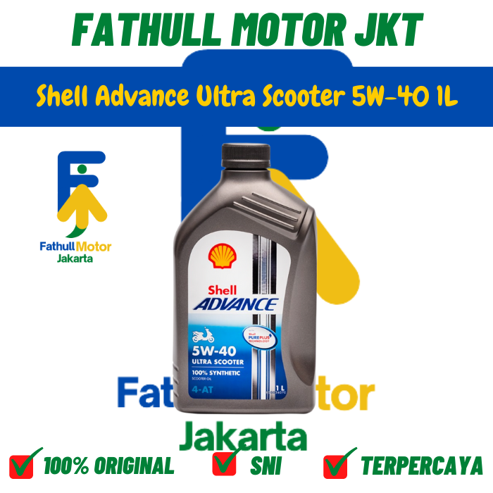 Jual Oli Mesin Motor Matic - Shell Advance Ultra 5W-40 1Liter Full ...