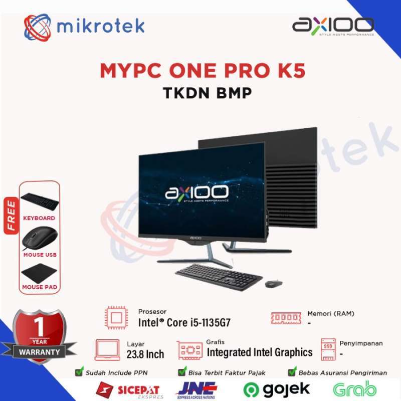 Jual Axioo MyPC One Pro K5 i5-1135G7 8GB 256 ssd 23.8 TKDN BMP 8N2 8N5 16N5 - 8GB - 256 SSD ...