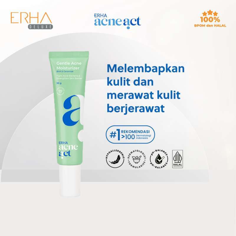 Promo Erha Acneact Gentle Acne Moisturizer 30g - Krim Pelembab Wajah ...