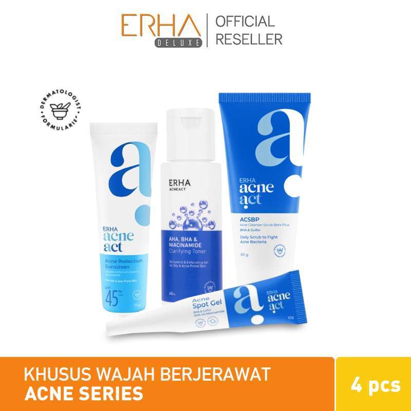 Promo ERHA Acneact ACSBP - Acne Spot Gel - Toner - Sunscreen ...