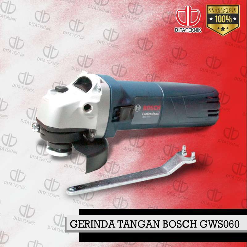 Jual Bosch Grinder Gws 060 670 Watt 4 Inch 100mm Mesin Gerinda Tangan ...