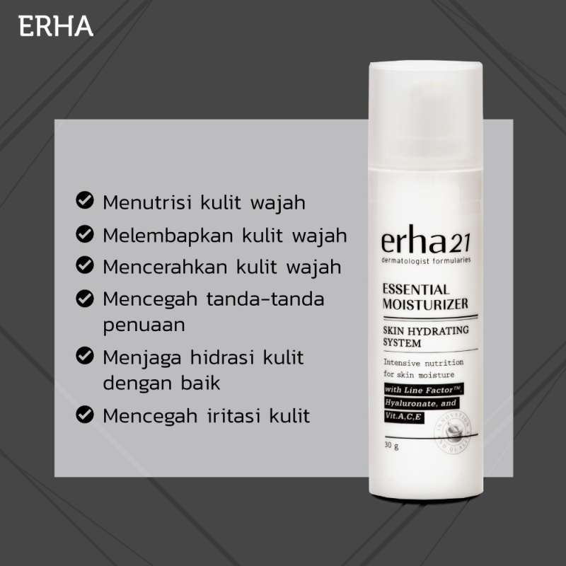 Promo Erha Essential Moisturizer, Krim Pelembab Wajah Anti Aging Dgn ...