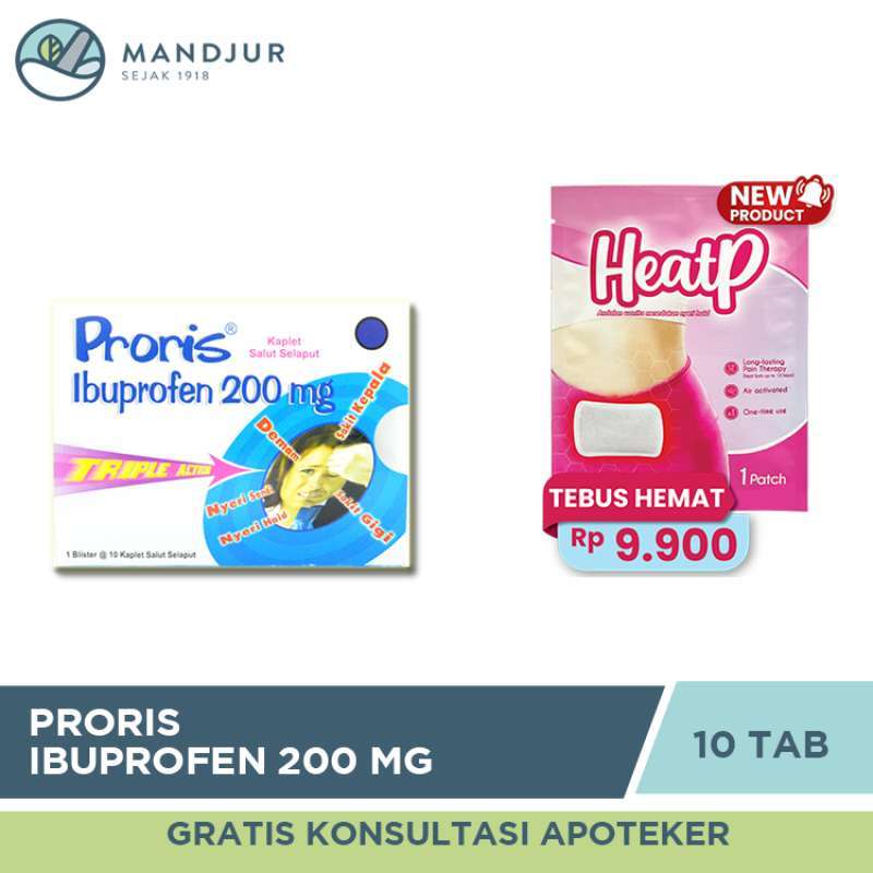 Jual Proris 200 Mg 10 Kaplet - Pereda Demam Dan Nyeri Sakit Gigi Di ...