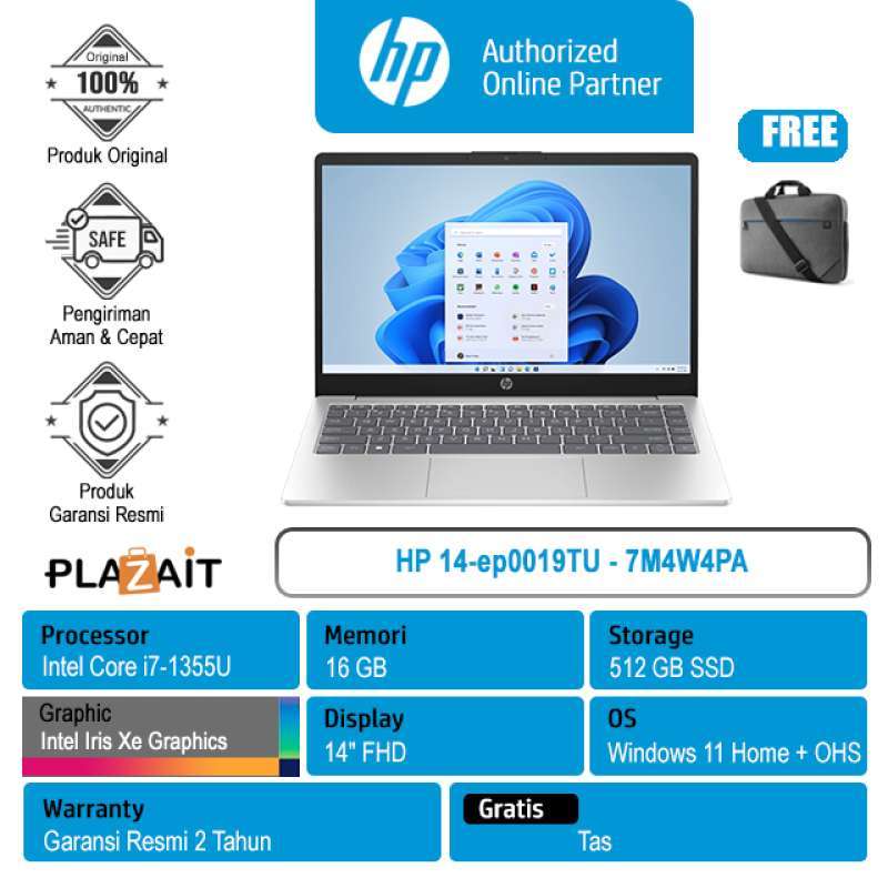 Jual HP 14s-dq3109TU – 7Z6W4PA /Intel Celeron N4500/8GB/256GB SSD/Intel ...