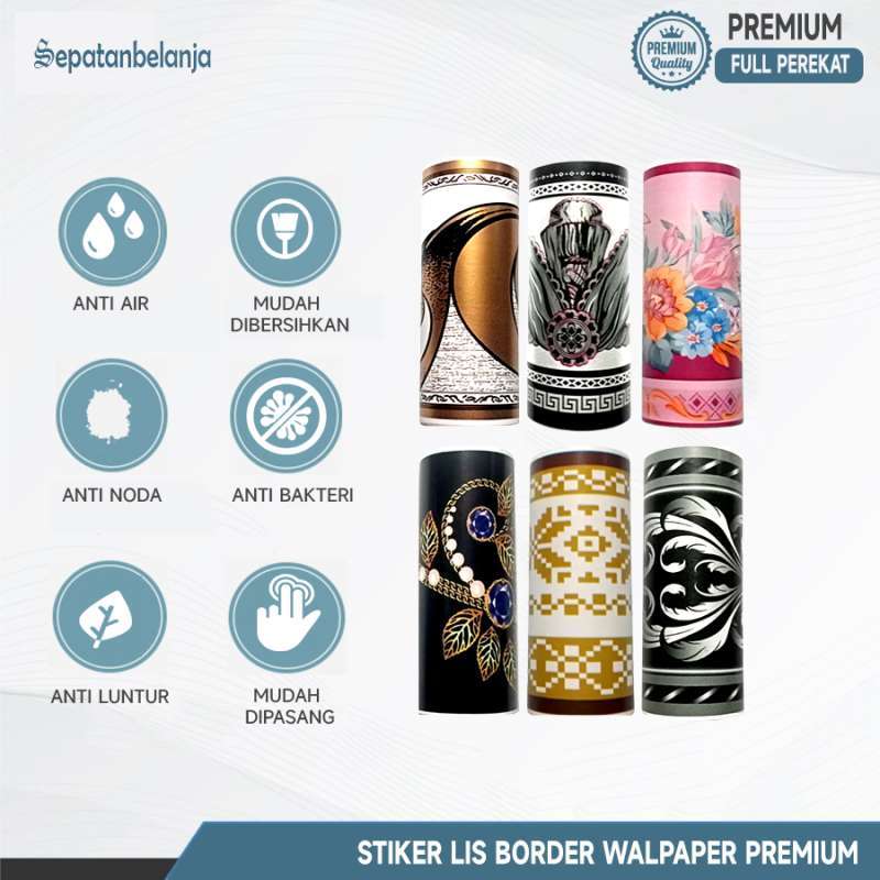 Promo Stiker Dinding Lis Border - (0164) - Premium Full Adhesive Diskon ...