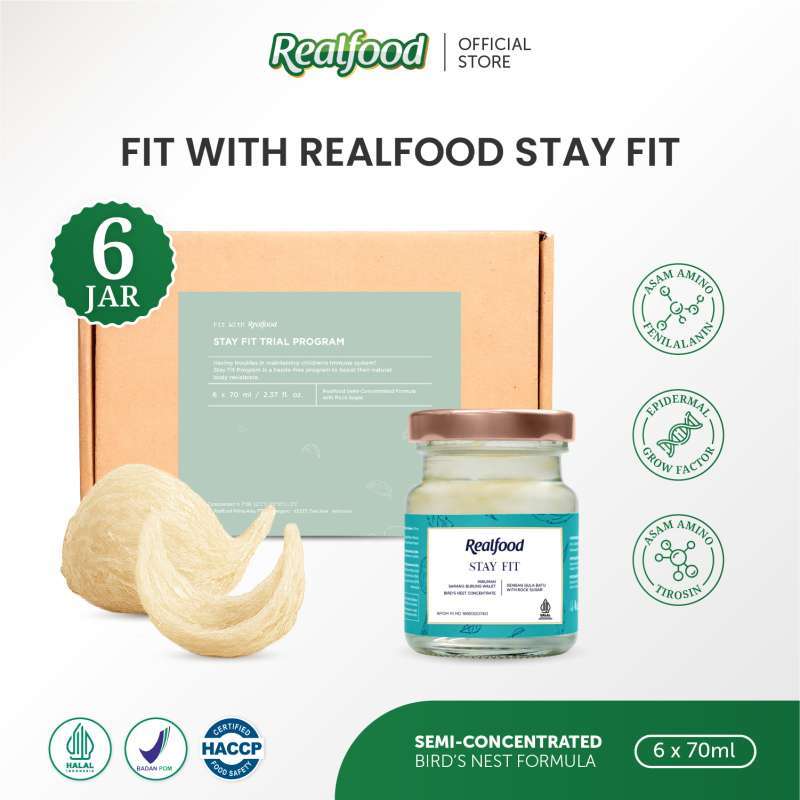 Promo Realfood Trial Stay Fit Minuman Sarang Burung Walet Diskon 18% Di ...