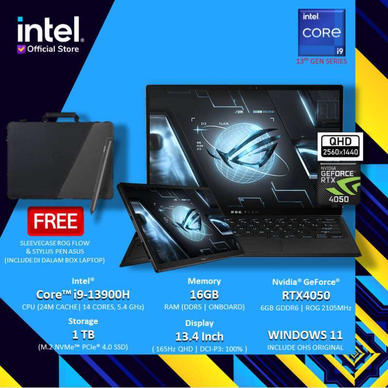 Jual Asus Rog Flow Z13 Gz301vu-i945g6t-o Ci9-13900h/16gb/1tb/rtx4050 ...