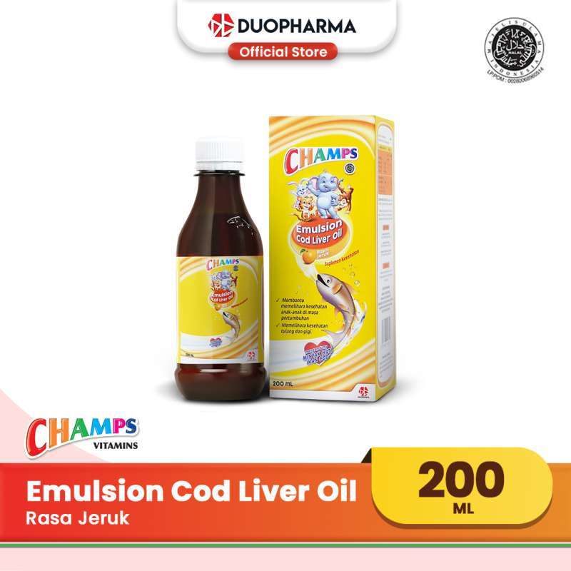 Promo [BUY 1 GET 1 FREE] Champs Emulsion 200ml Vitamin Multivitamin ...