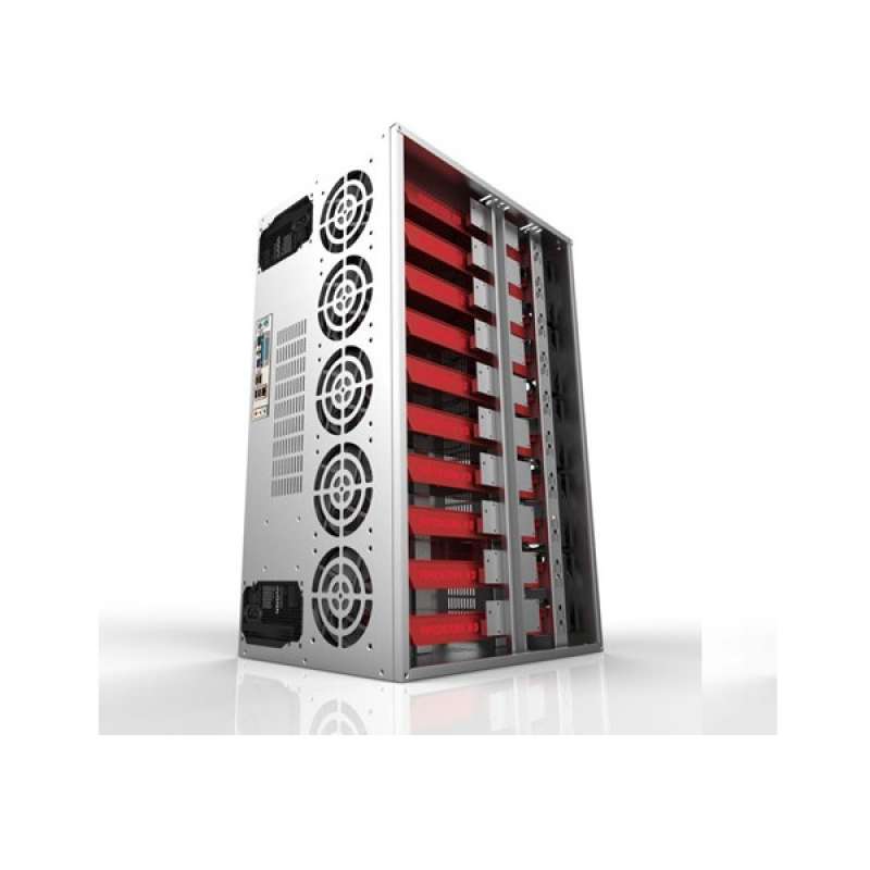 Jual Cube Gaming Mining Case - Support Up To 12 VGA - Support 2 Psu ...