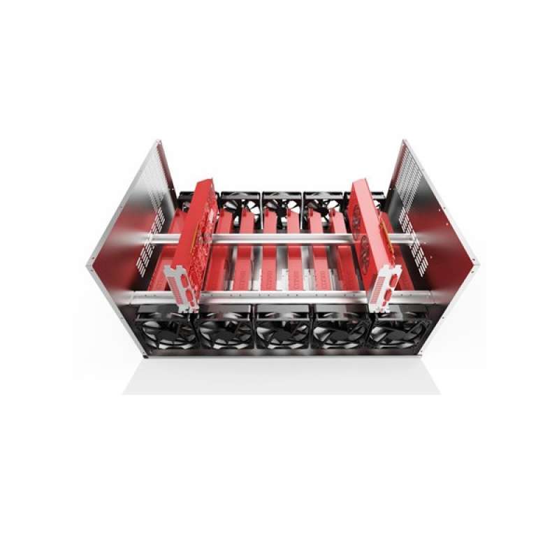 Jual Cube Gaming Mining Case - Support Up To 12 VGA - Support 2 Psu ...