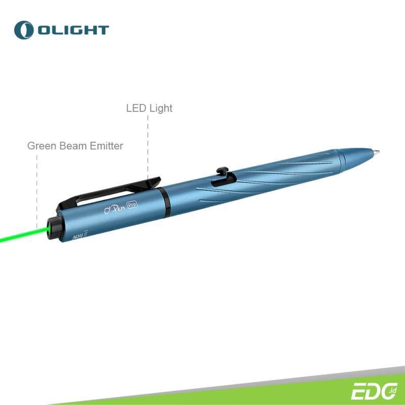Jual Olight Open Pro Lake Blue + Green Laser Pointer 120lm Rechargeable ...