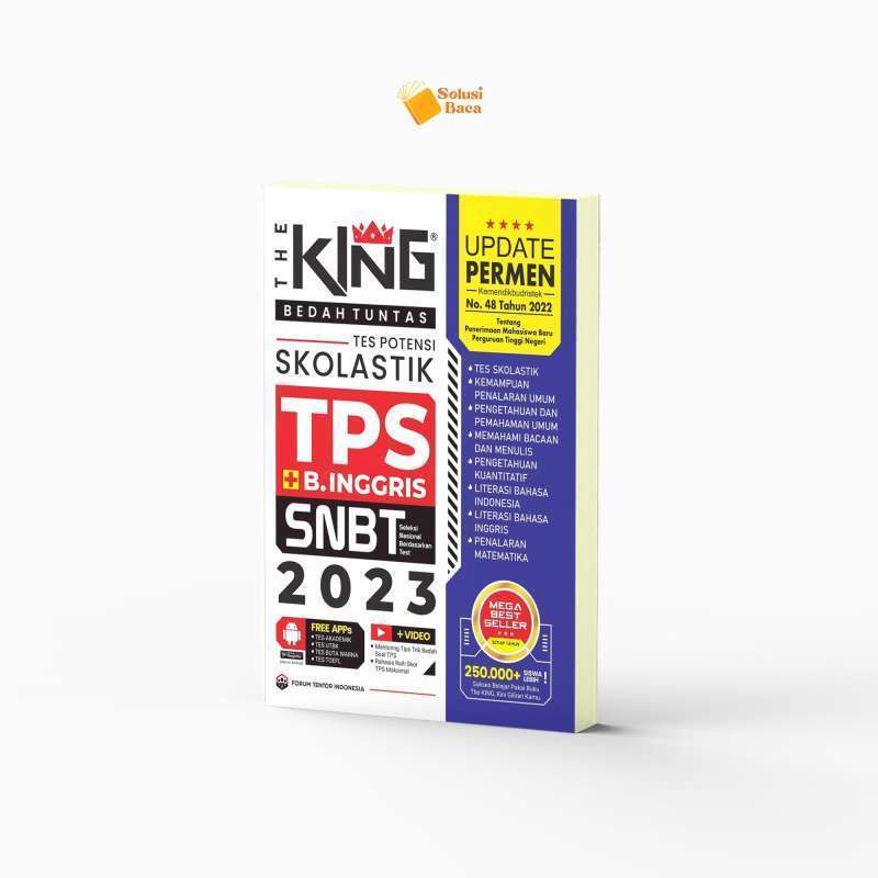Promo Buku Skolastik The King Bedah Tuntas TPS + B.Inggris UTBK 2024 (7 ...