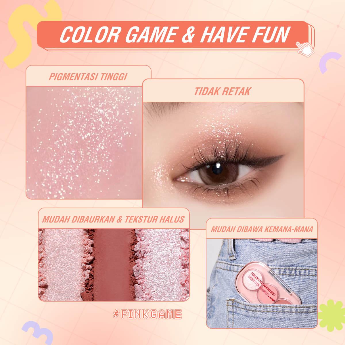 Jual [last Chance] - Pinkflash 3 Pan Eyeshadow Di Seller Pink Flash ...