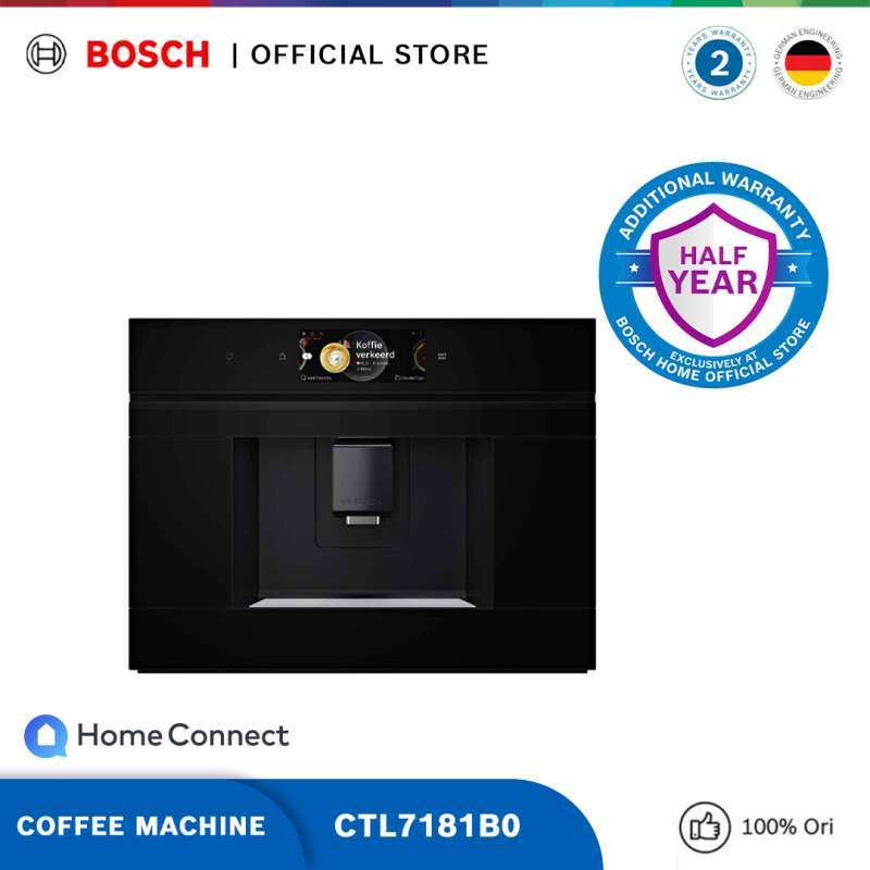 Promo Bosch CTL7181B0 Built-In Fully Automatic Coffee Machine Seri 8 ...